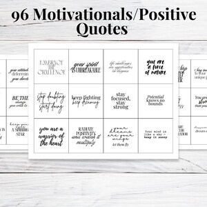 Printable Inspirational Quote Cards: Motivational Desk Decor, Positive ...