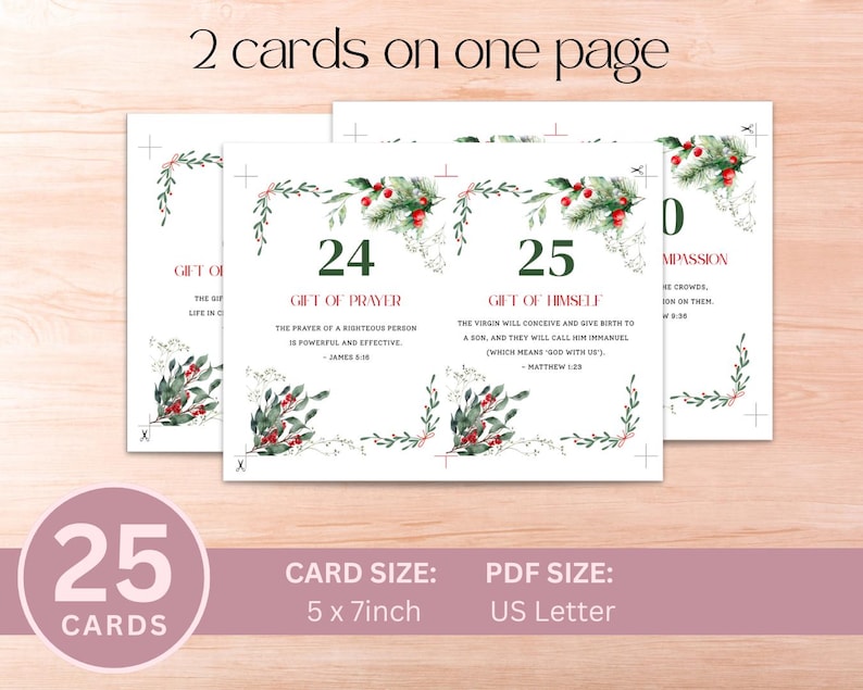 LDS 25 Gifts From Jesus Christ, Christmas Missionary Ministering Relief ...
