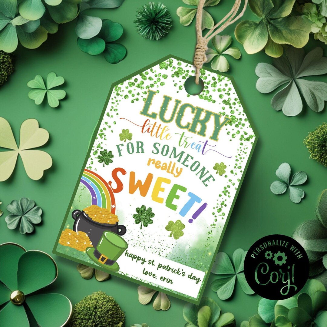 St. Patricks Day Treat Tags, Lucky Treat for Someone Sweet, Cereal ...