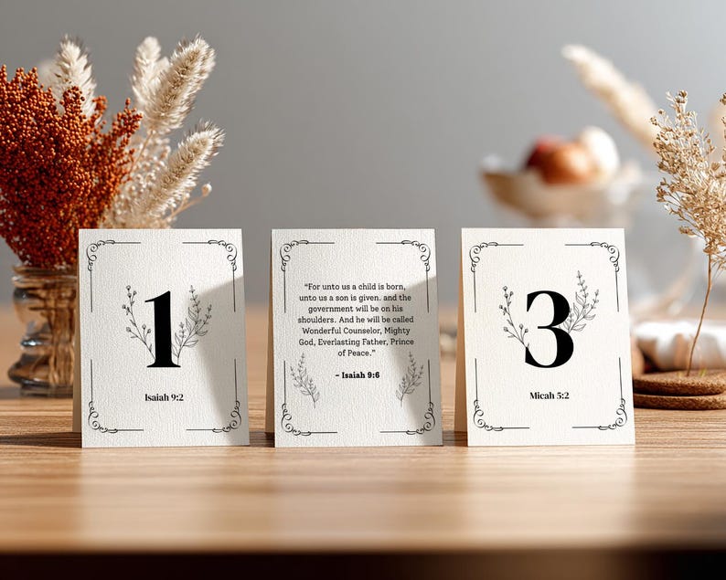 Scripture Advent Calendar | Printable Christmas Advent Calendar | Faith ...