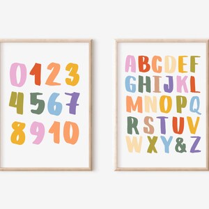 Set of 6 Educational Posters, Digital Download, Homeschool, Montessori ...