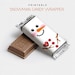 Snowman Candy Bar Wrapper, Christmas Wrappers, Candy, Papercrafts ...