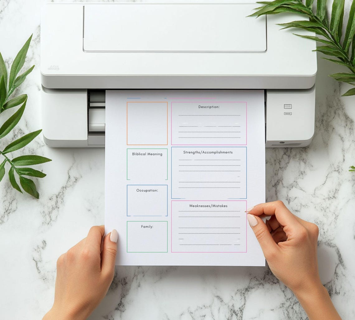 Digital Bible Study | Printable | Digital Bible Template | Notability ...