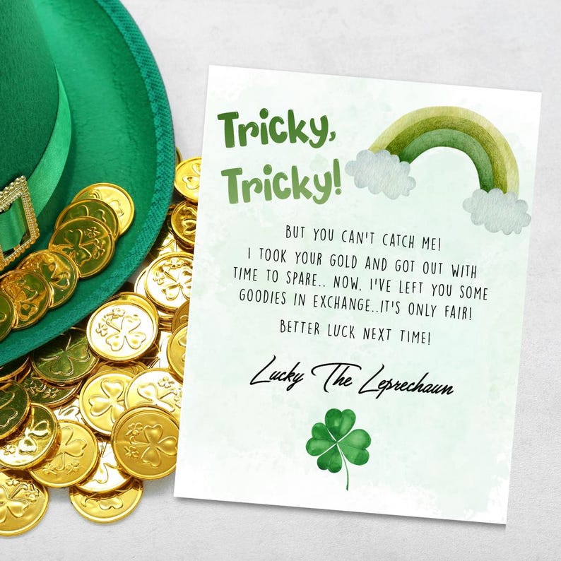 Leprechaun Letter for Kids Printable, Leprechaun Trap, Saint Patrick's ...