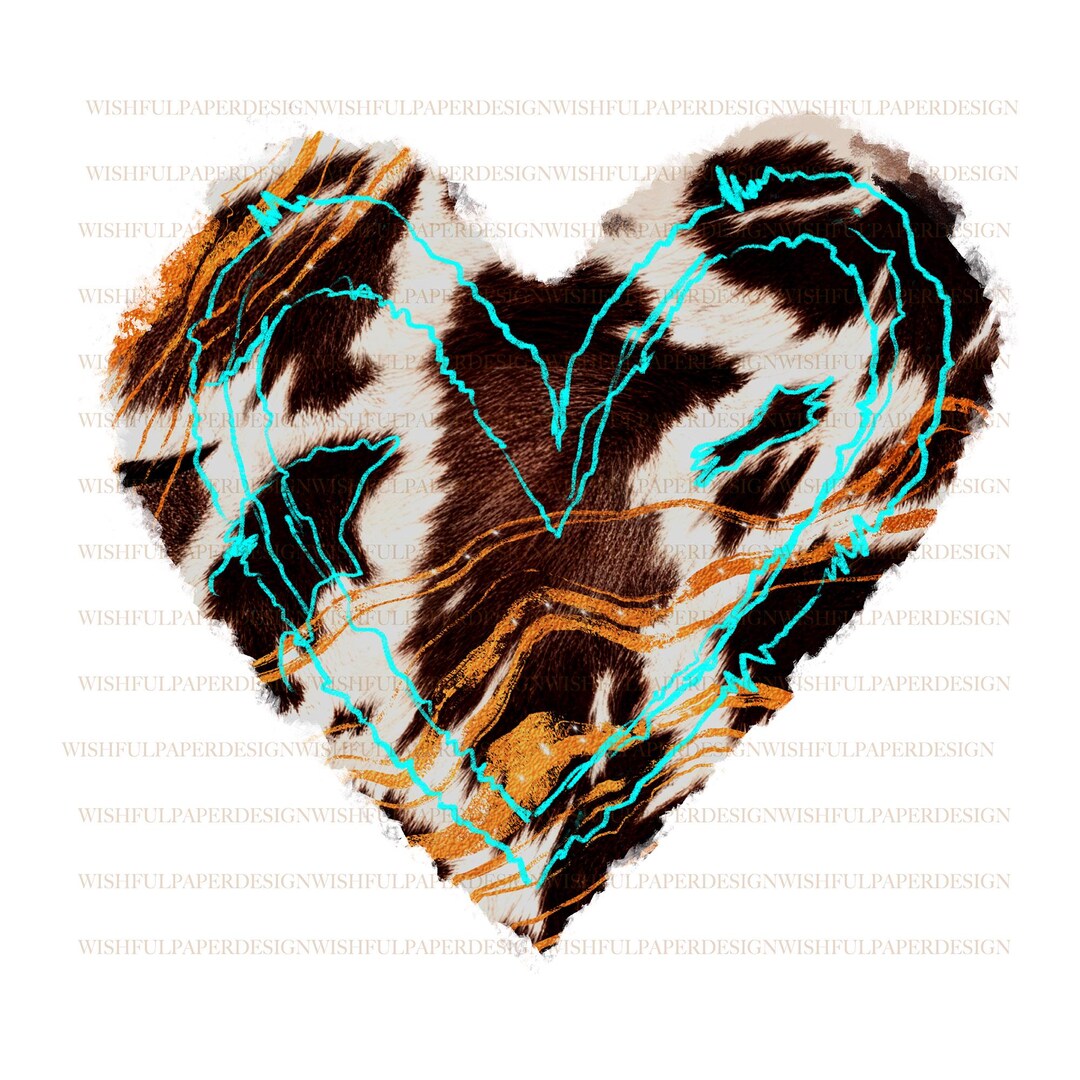 Cowhide Heart Png, Cowhide Png, Graphics Background, Be My Valentine ...