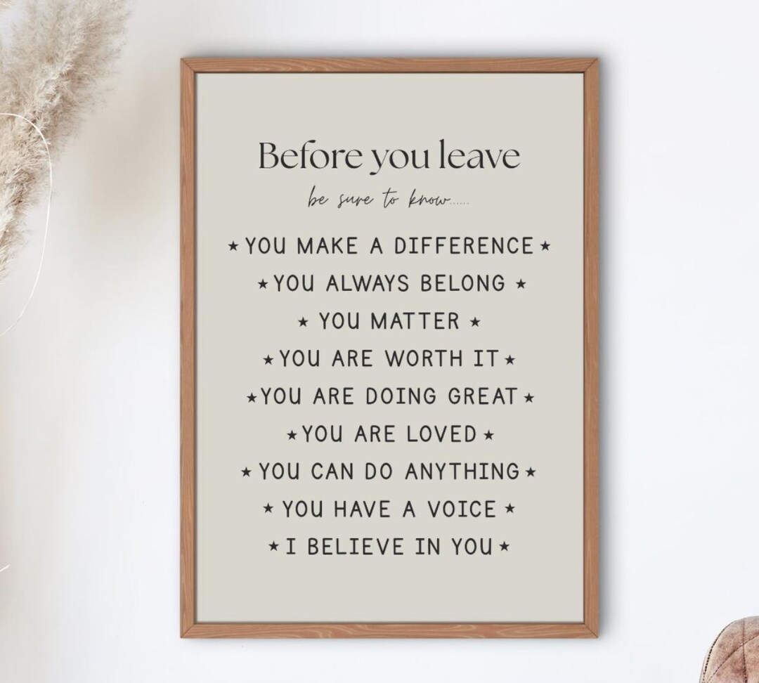 Affirmation Wall Art for Kids | Printable Wall Art | Positive Classroom ...