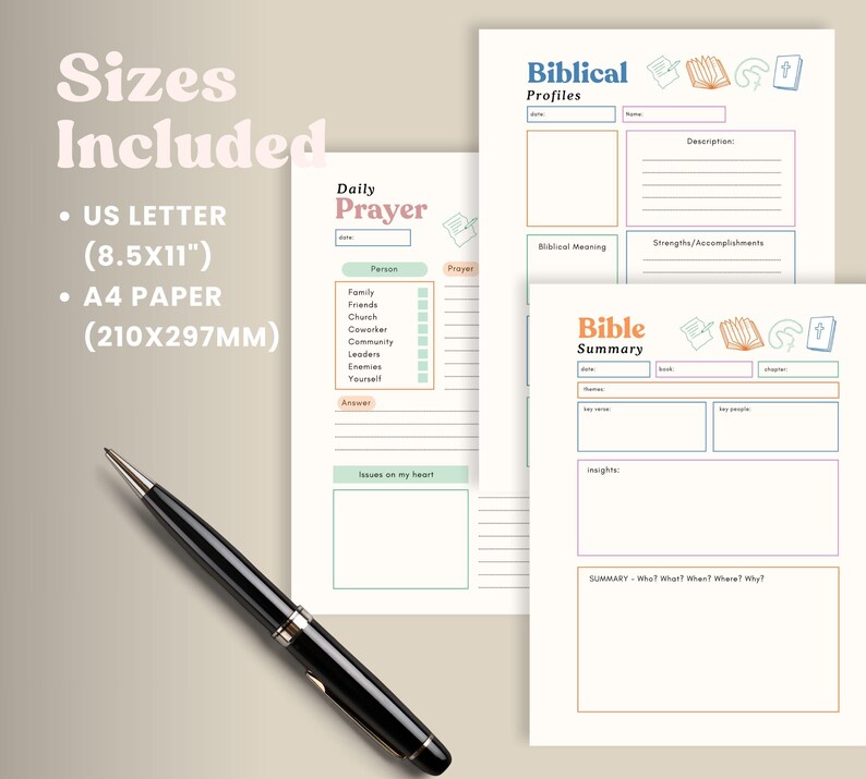 Digital Bible Study | Printable | Digital Bible Template | Notability ...