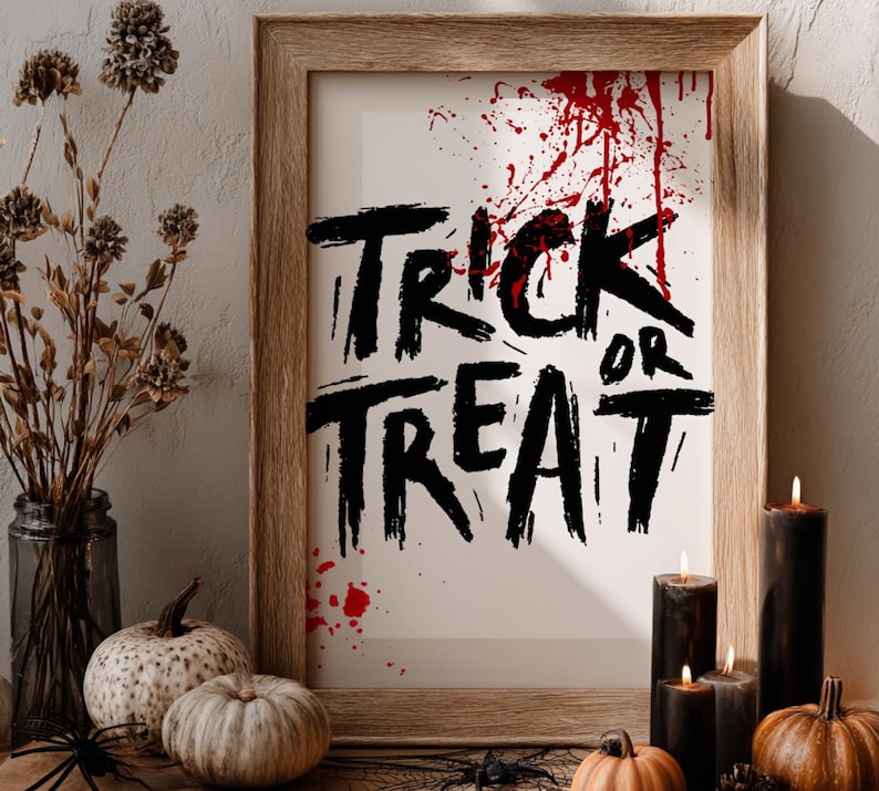 Halloween Printable Wall Art | Spooky Wall Art | Digital Print ...