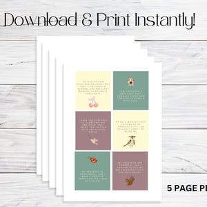Inspirational Quote Cards, Mindfulness Cards, Inspirational Messages ...