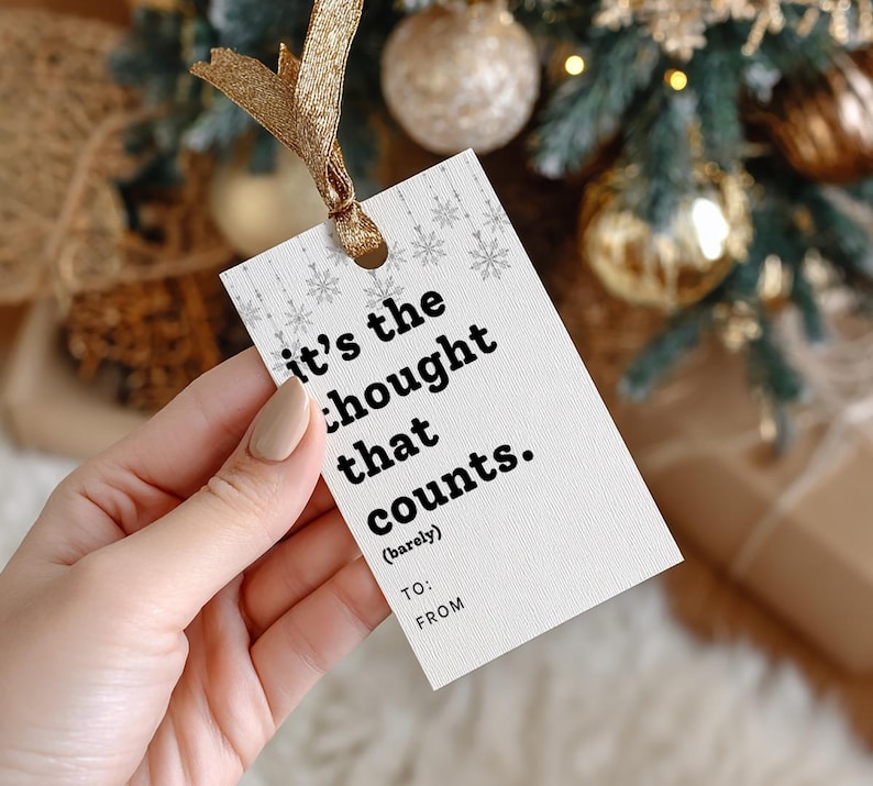 Sarcastic Gift Tags, Digital Download, Set of 20, Funny Printable Gift ...
