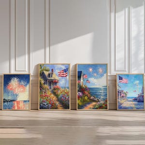 Printable Independence Day Art Set, Digital Download S80, USA Summer ...