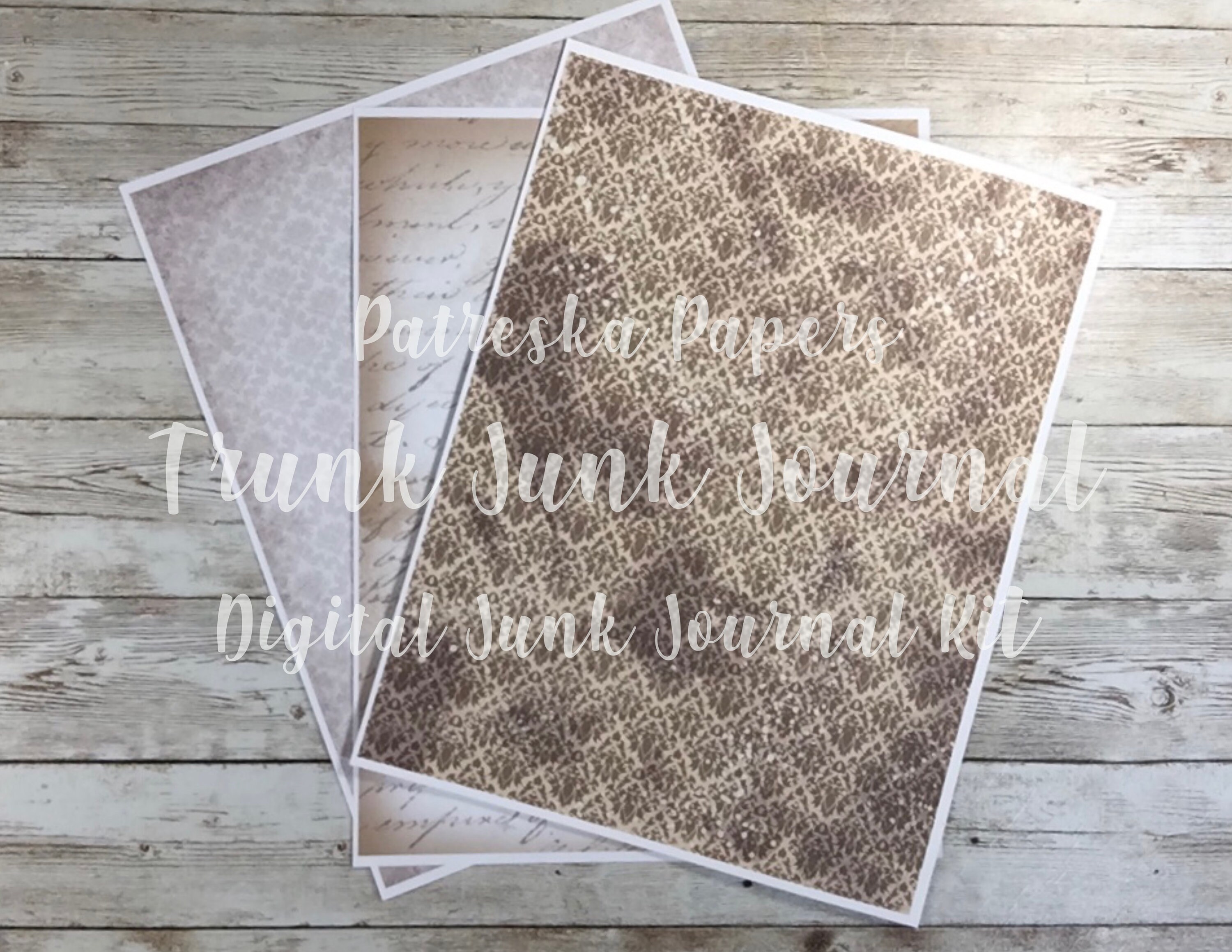 Trunk Junk Journal Booklet Digital Kit - Etsy