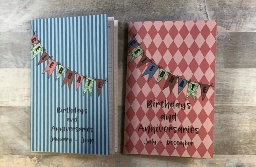 Birthday/anniversary Booklet Inserts Digital Kit - Etsy