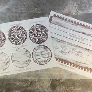Little Round Gift Box Digital Kit With Templates - Etsy