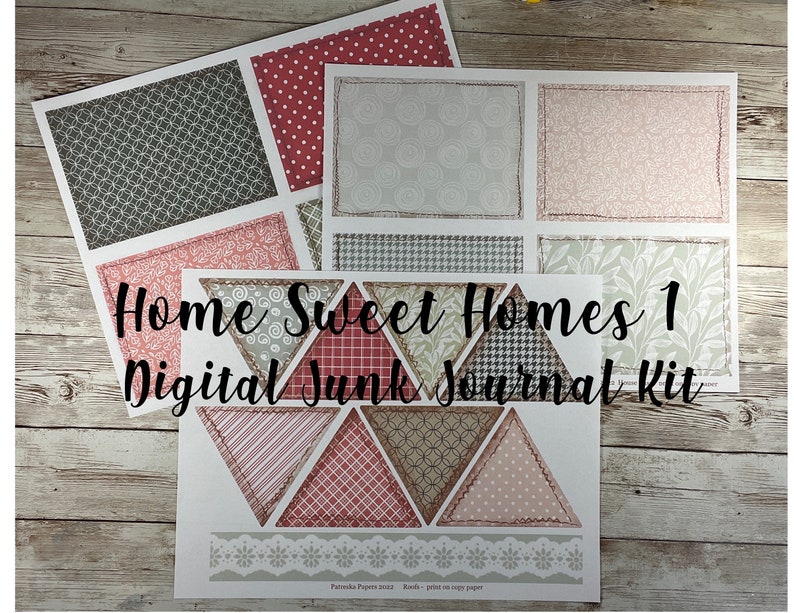 Home Sweet Homes Digital Kit Christmas Junk Journal Booklet - Etsy