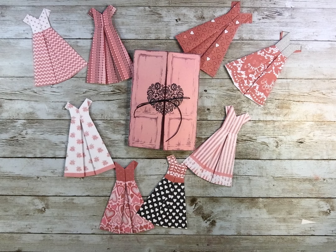 Sweetheart Wardrobe and Little Origami Dresses Digital Kit - Etsy
