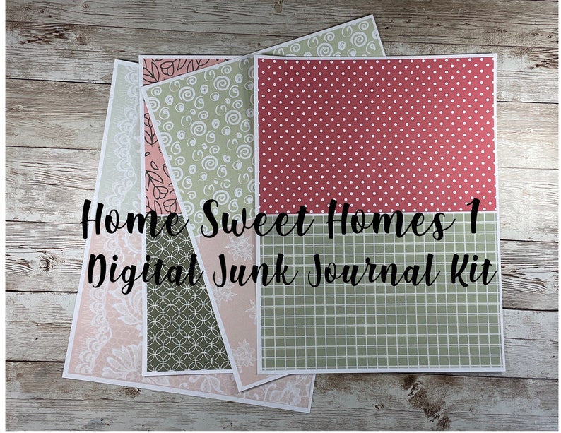 Home Sweet Homes Digital Kit Christmas Junk Journal Booklet - Etsy