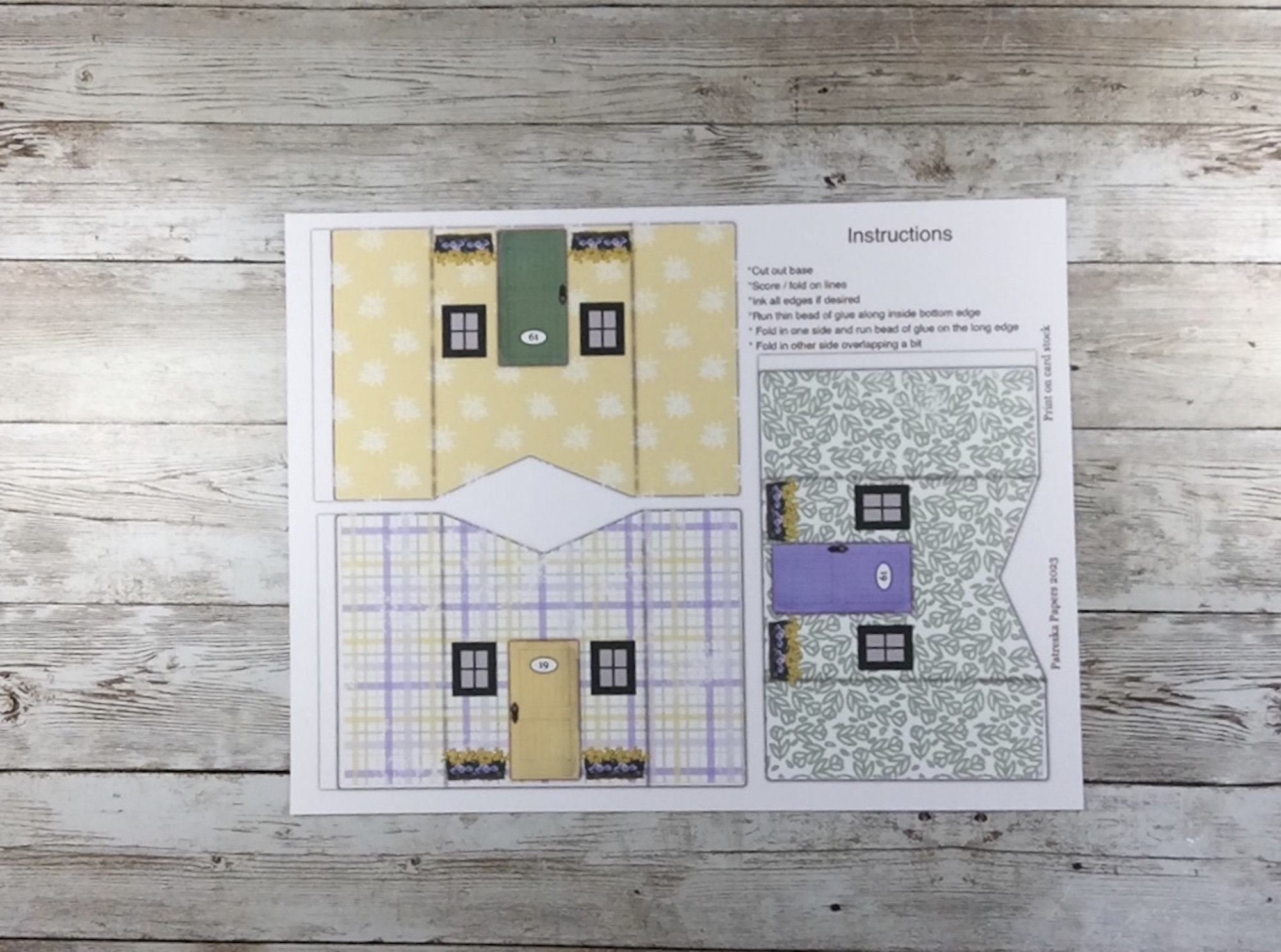 Home Sweet Homes Little Houses Jonquil Cottage Gifty Pockets Digital ...