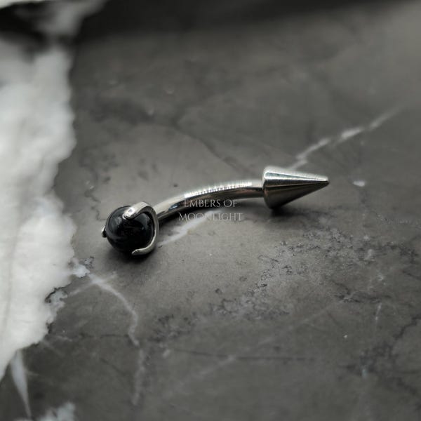 Curved Cartilage Earring - Etsy