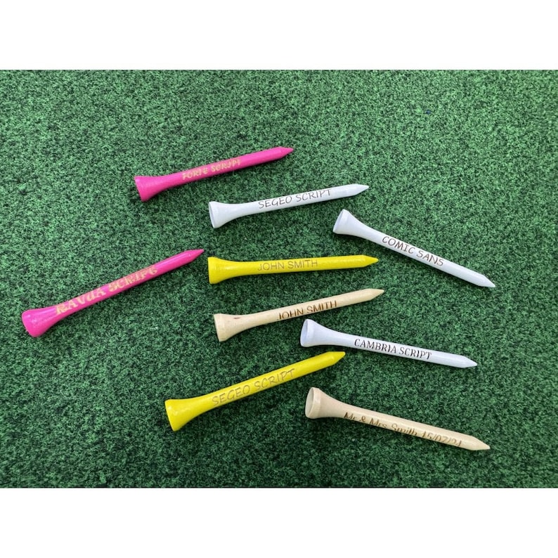 Personalised Golf Tees | Custom Engraved Golf Tees | Golf Society Gifts ...