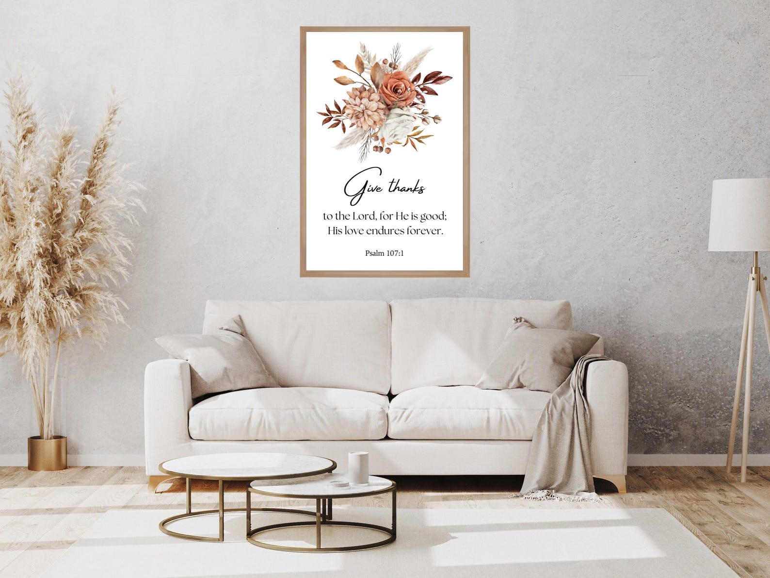 Fall Wall Art, Thanksgiving Prints, Scripture Wall Art, Christian Wall ...