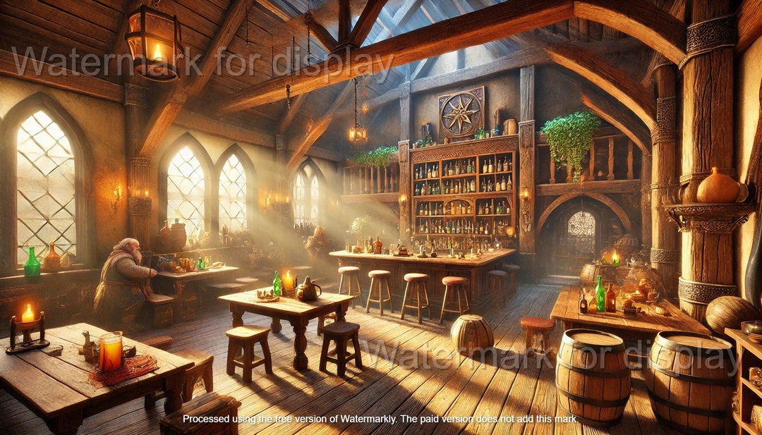 Fantasy Tavern 1792*1024 | Background Picture for Zoom, Google Meet ...