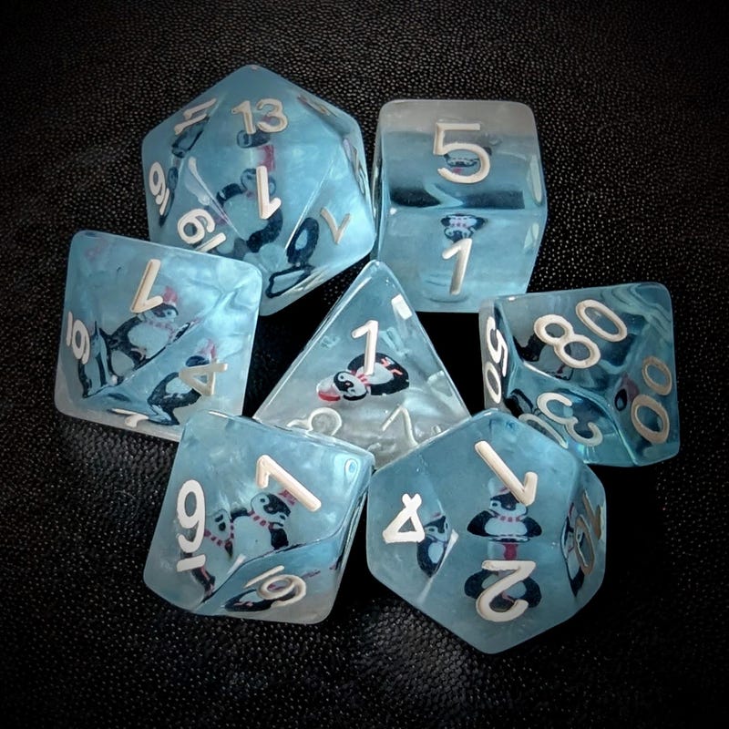 Clear Dice Set - Etsy