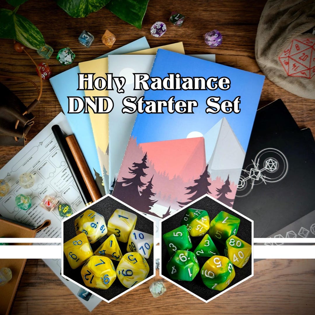 Holy Radiance - Character Sheet With Full Set of Blend Dice & Notebooks ...