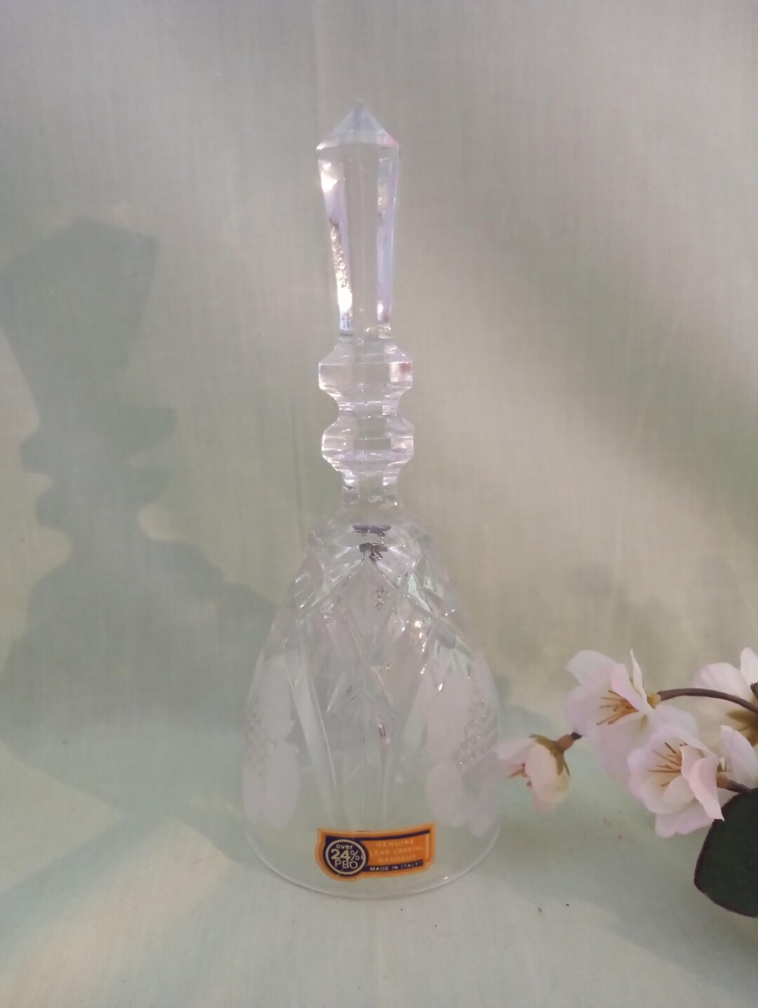 Vintage Collectible Glass Antique Hand Cut Lead Crystal Bell Made in ...