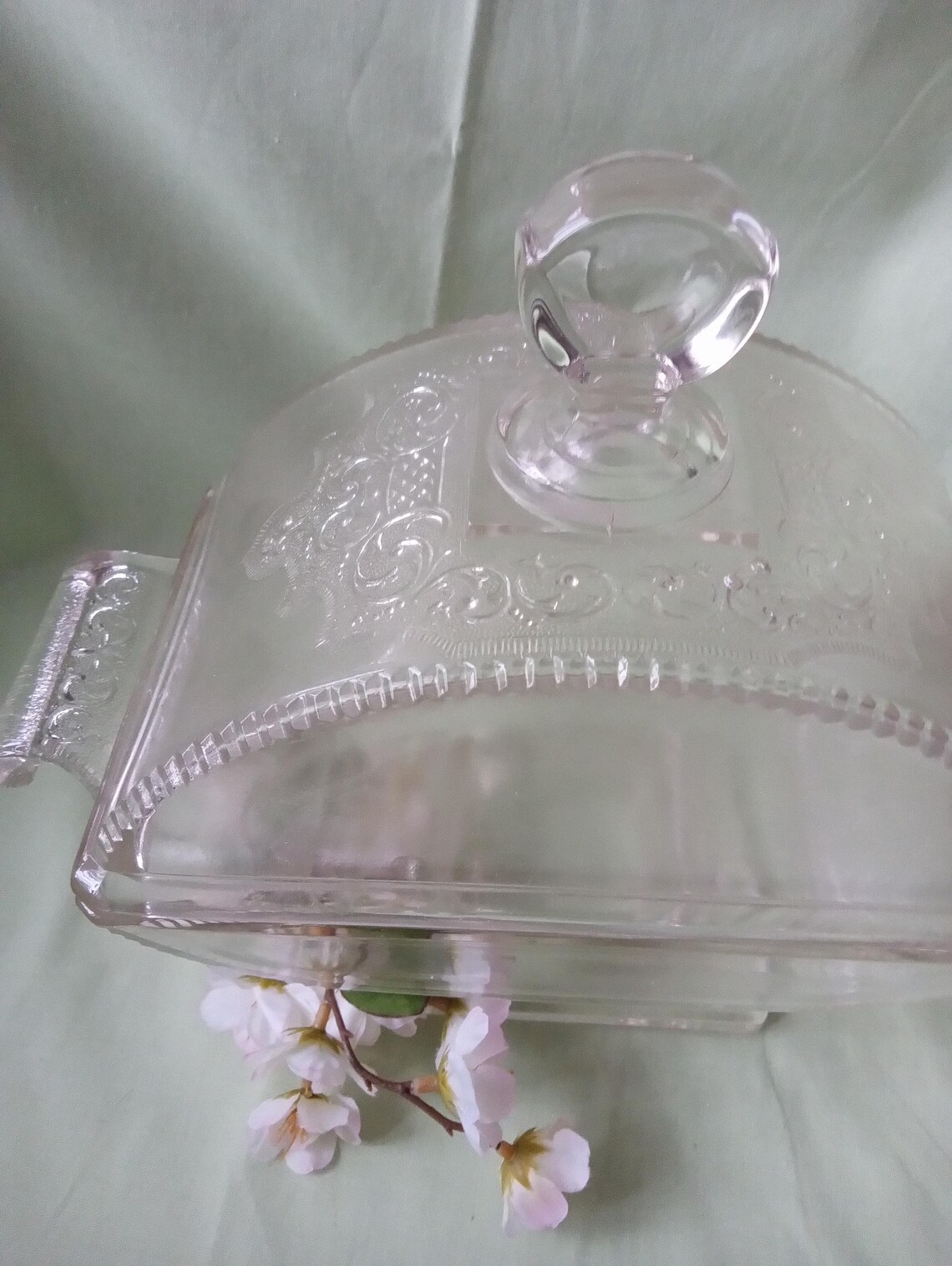 Vintage Collectible Glass Antique EAPG Riverside Jersey Lily Clear ...