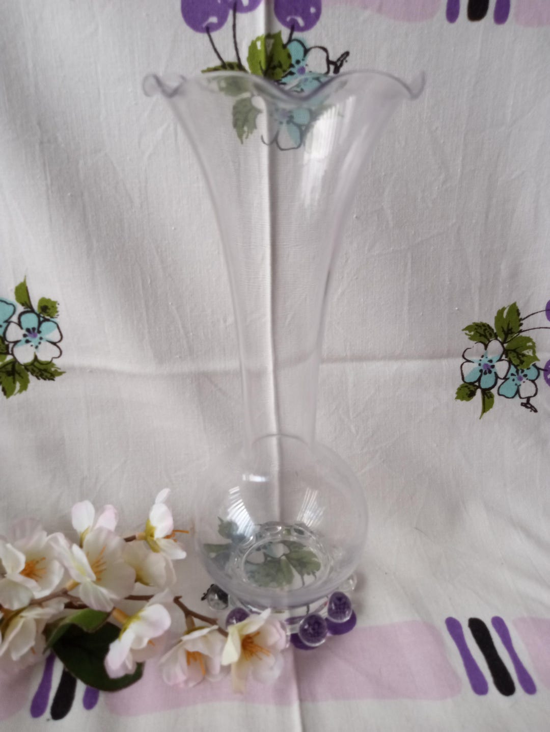 Candlewick Elegant Glass Clear Rose Bud Vase Pattern Made by Imperial ...