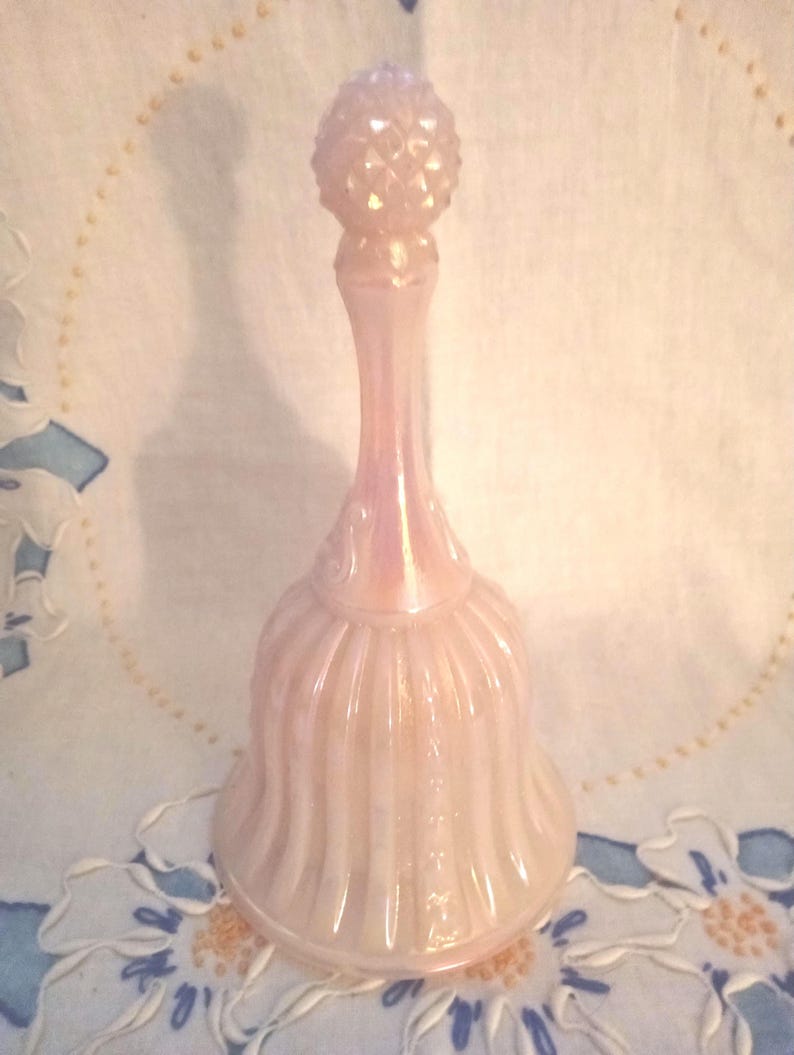 Vintage Collectible Glass Antique Pink Carnival Milk Glass Floral ...