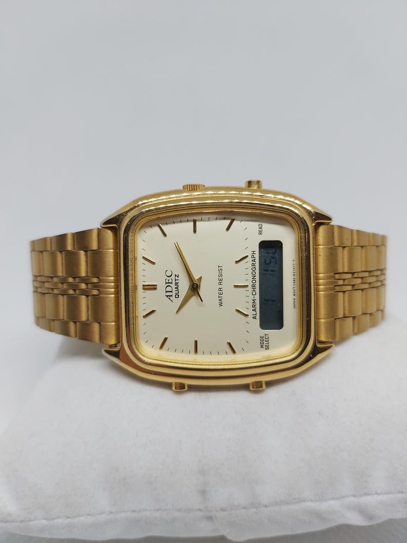 Vintage Adec Alarm-chronograph - Pristine Condition - Rare 1980s Dual ...