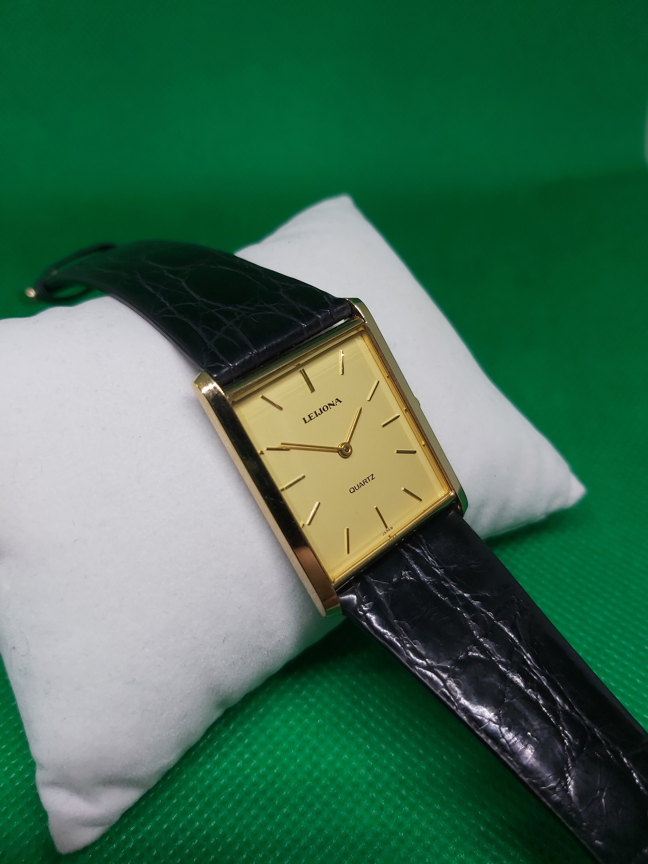 Vintage Leijona Tank Watch Never Worn 1980s Champagne Dial - Etsy