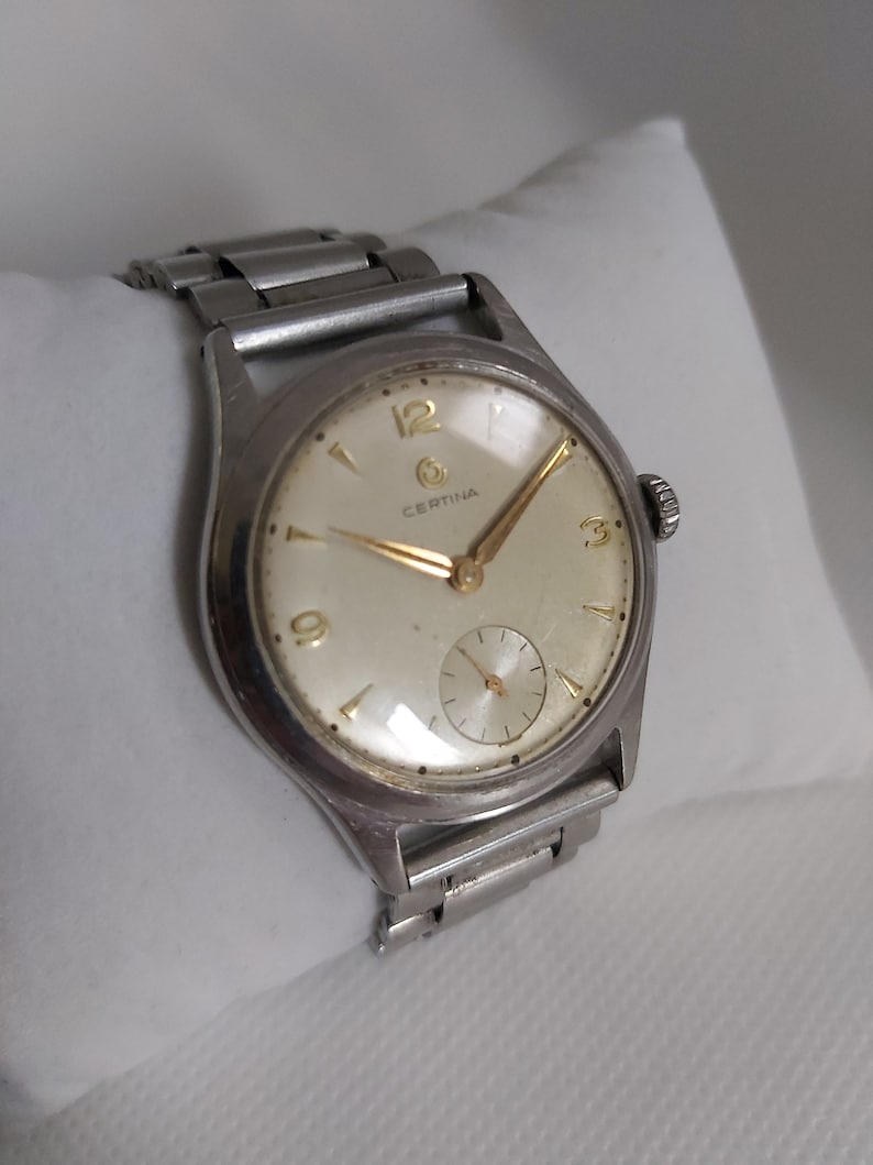Vintage Certina 1960s Manual Wind Working Condition Cream Dial - Etsy