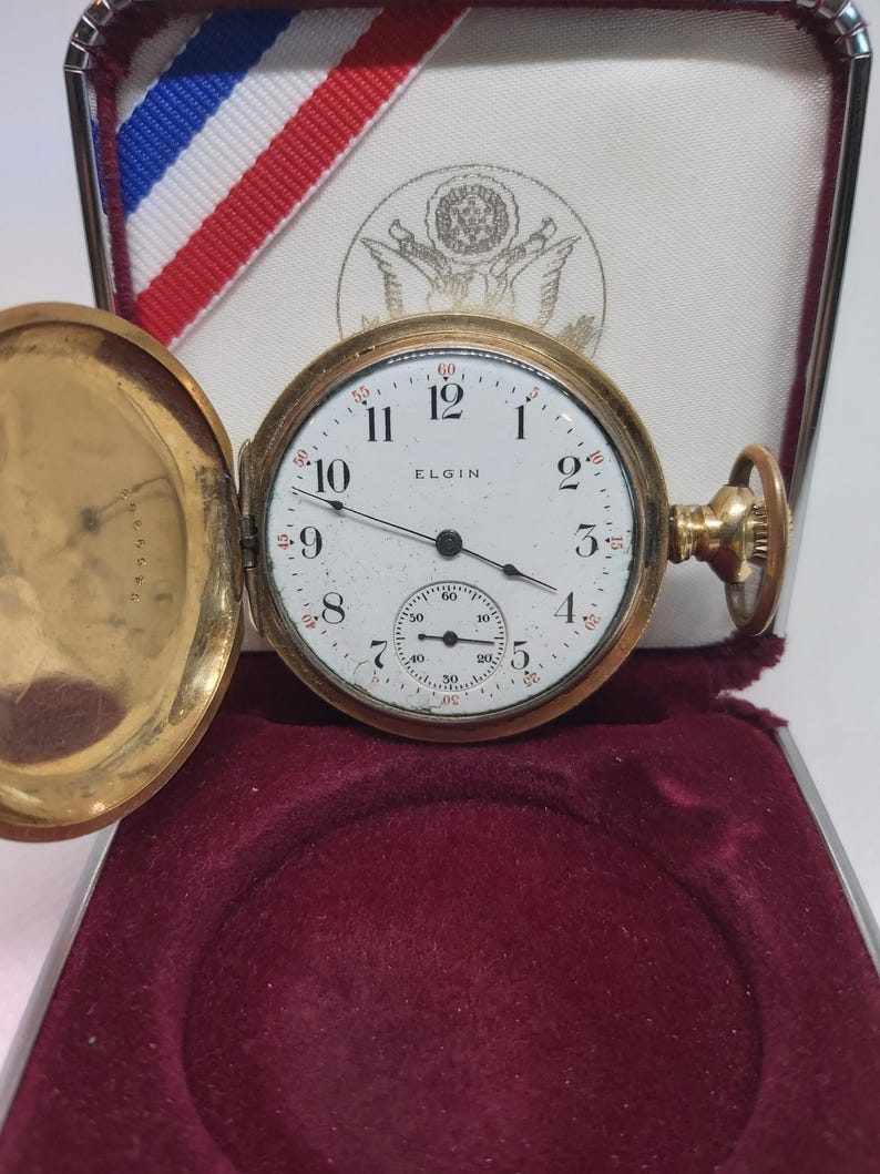 Vintage Elgin Pocket Watch | Gold-coated Case | Circa 1908 | 7 Jewels ...