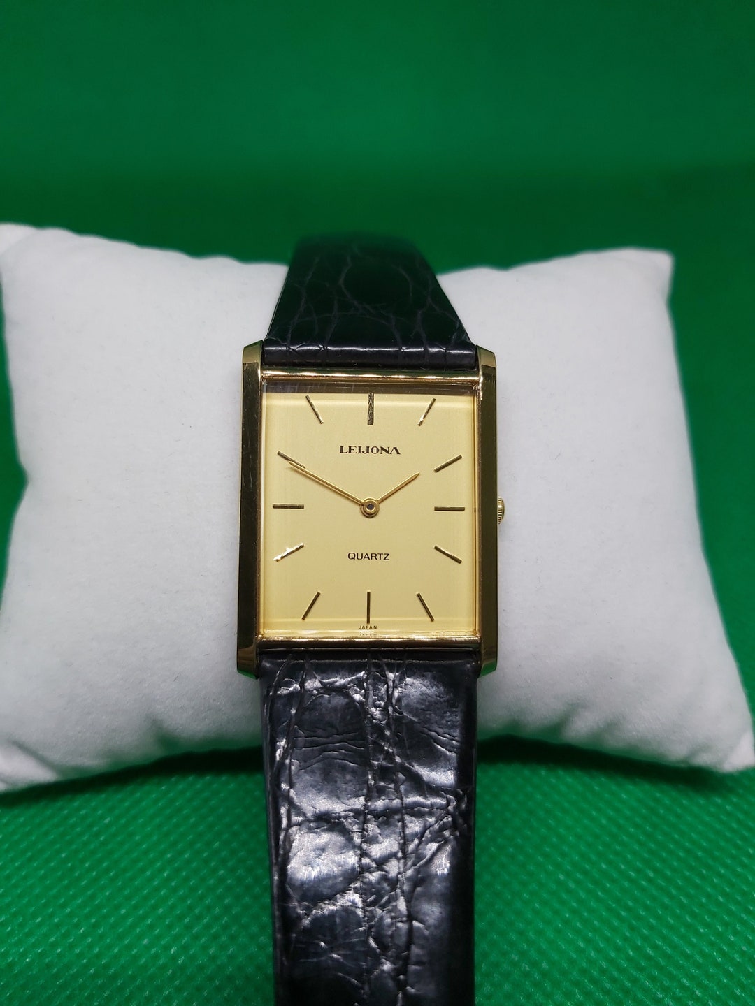 Vintage Leijona Tank Watch Never Worn 1980s Champagne Dial - Etsy