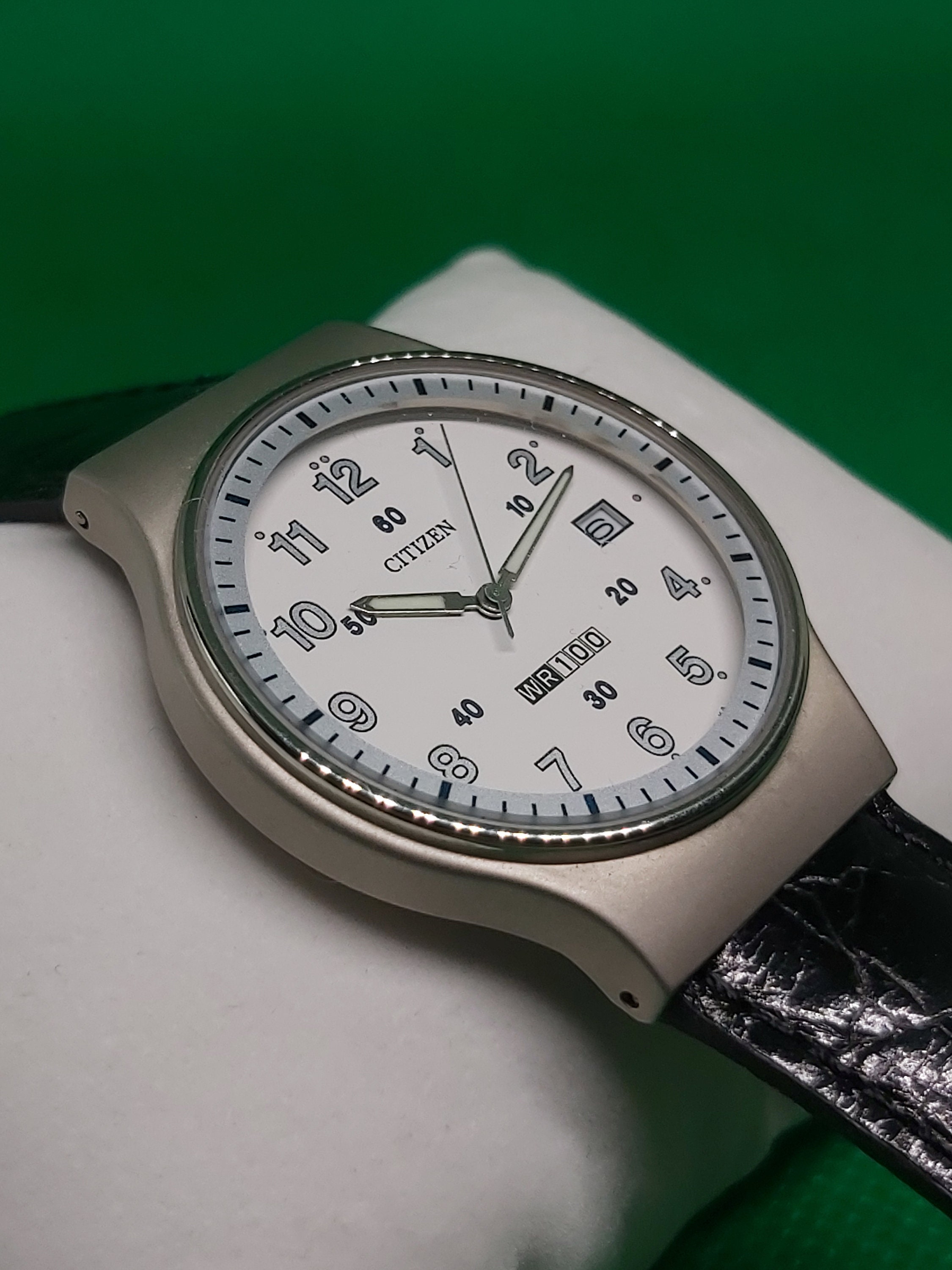 Vintage Citizen Watch, From Late 1980s - Never Worn - White Dial - Etsy