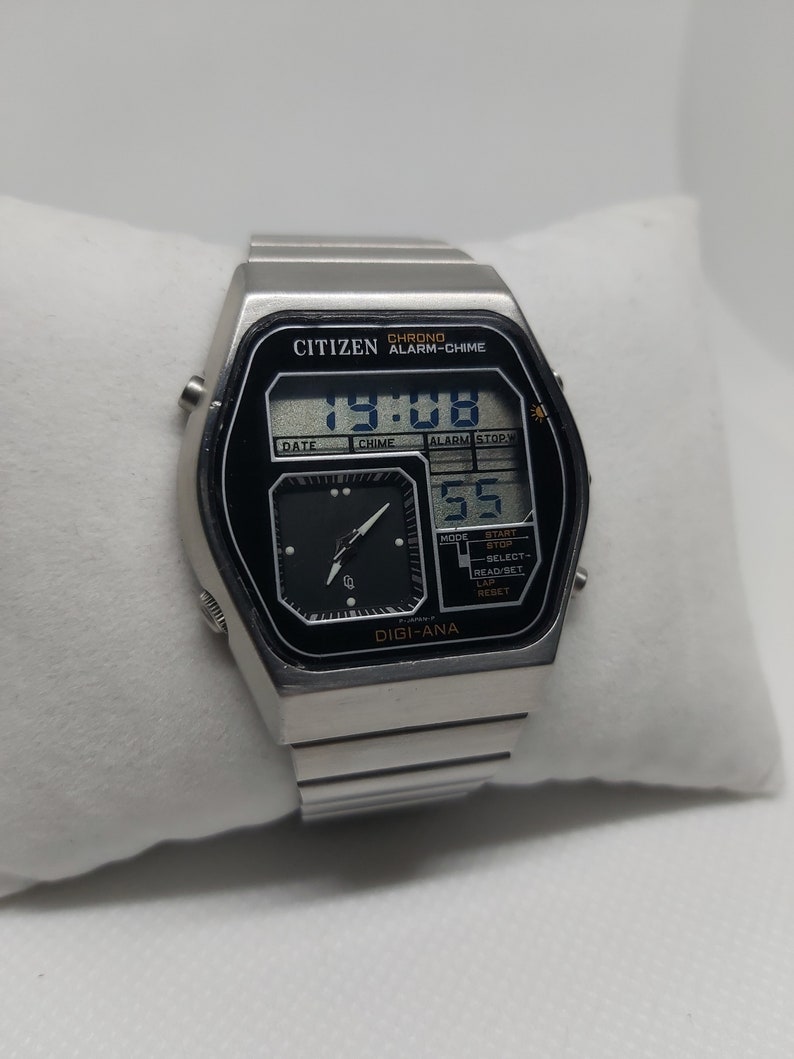 Rare Vintage Citizen Alarm Chronograph 1980s Excellent Condition Analog ...