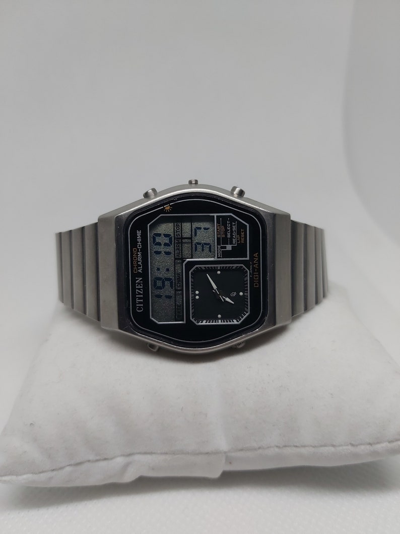 Vintage Citizen Ana-digi Alarm Chronograph Watch - 1980s - Etsy