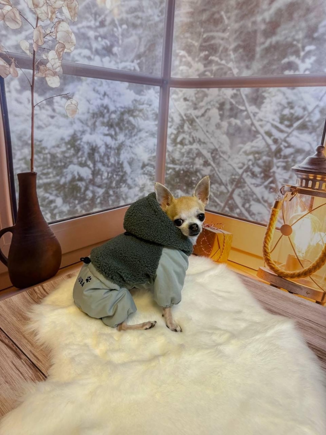 Winter Dog Clothing, Gift for Pet, Winter Dog Overall, Winter Dog ...