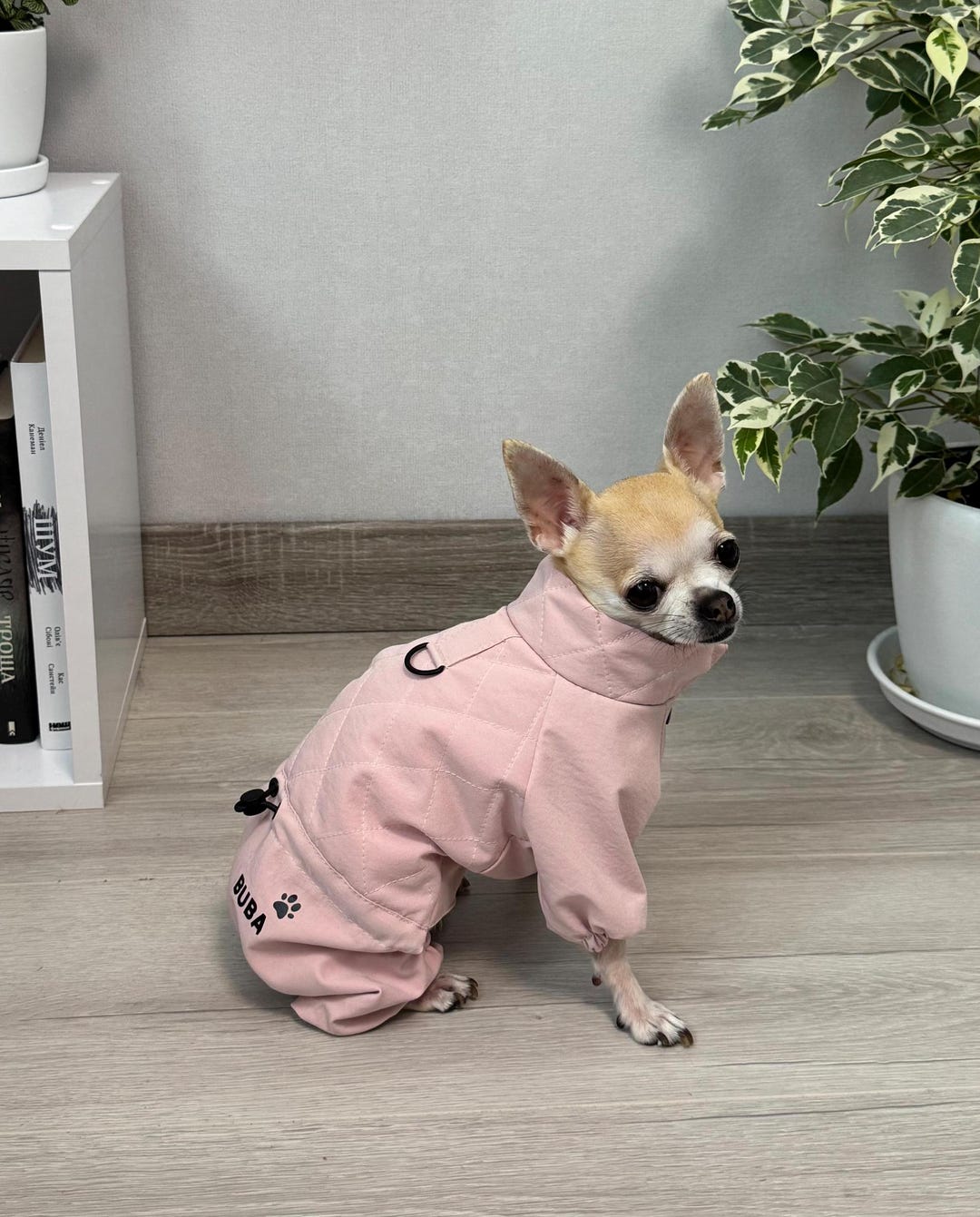 Pink Jacket for Big Dogs, Dog Raincoat, Dog Overalls, Stylish Dog Rain ...
