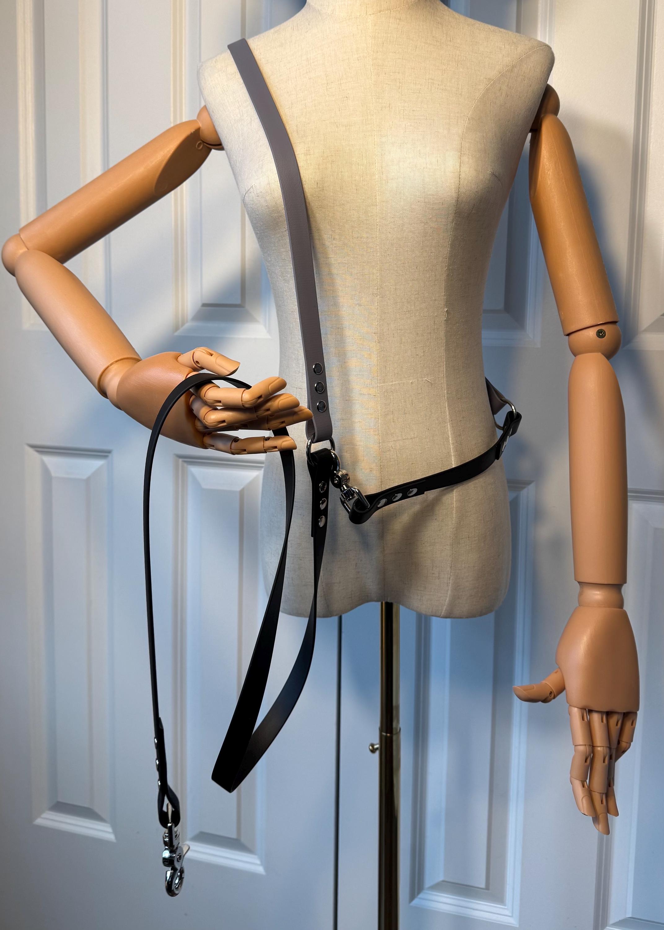 Crossbody Handsfree Biothane Dog Leash - Etsy