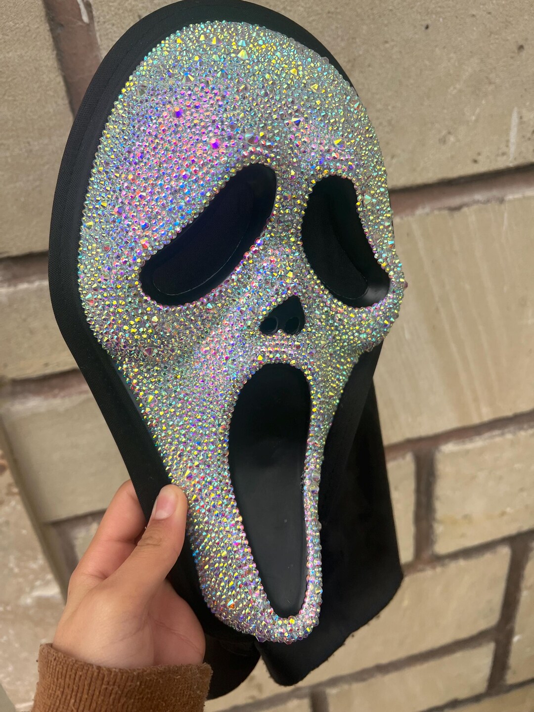 Scream Rhinestone Mask - Etsy