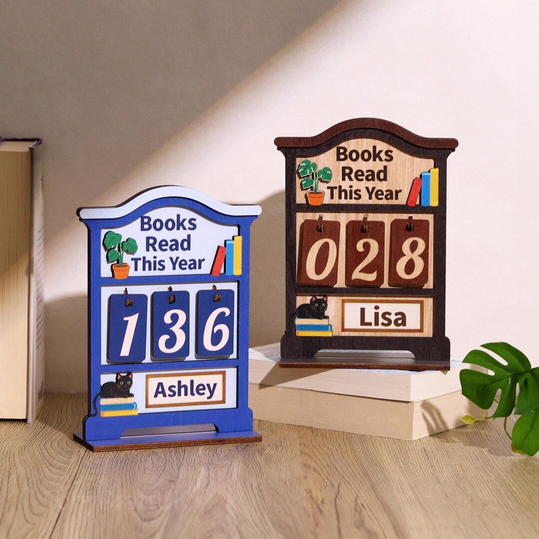 Custom Books Read This Year Counter, Books Read Tracker, Book Lover ...