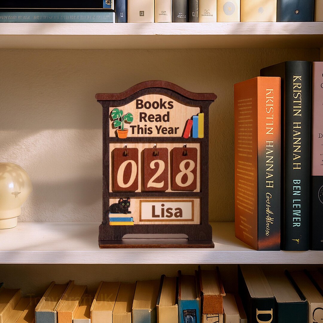 Personalized Books Read Tracker, Books Read This Year Counter, Book ...