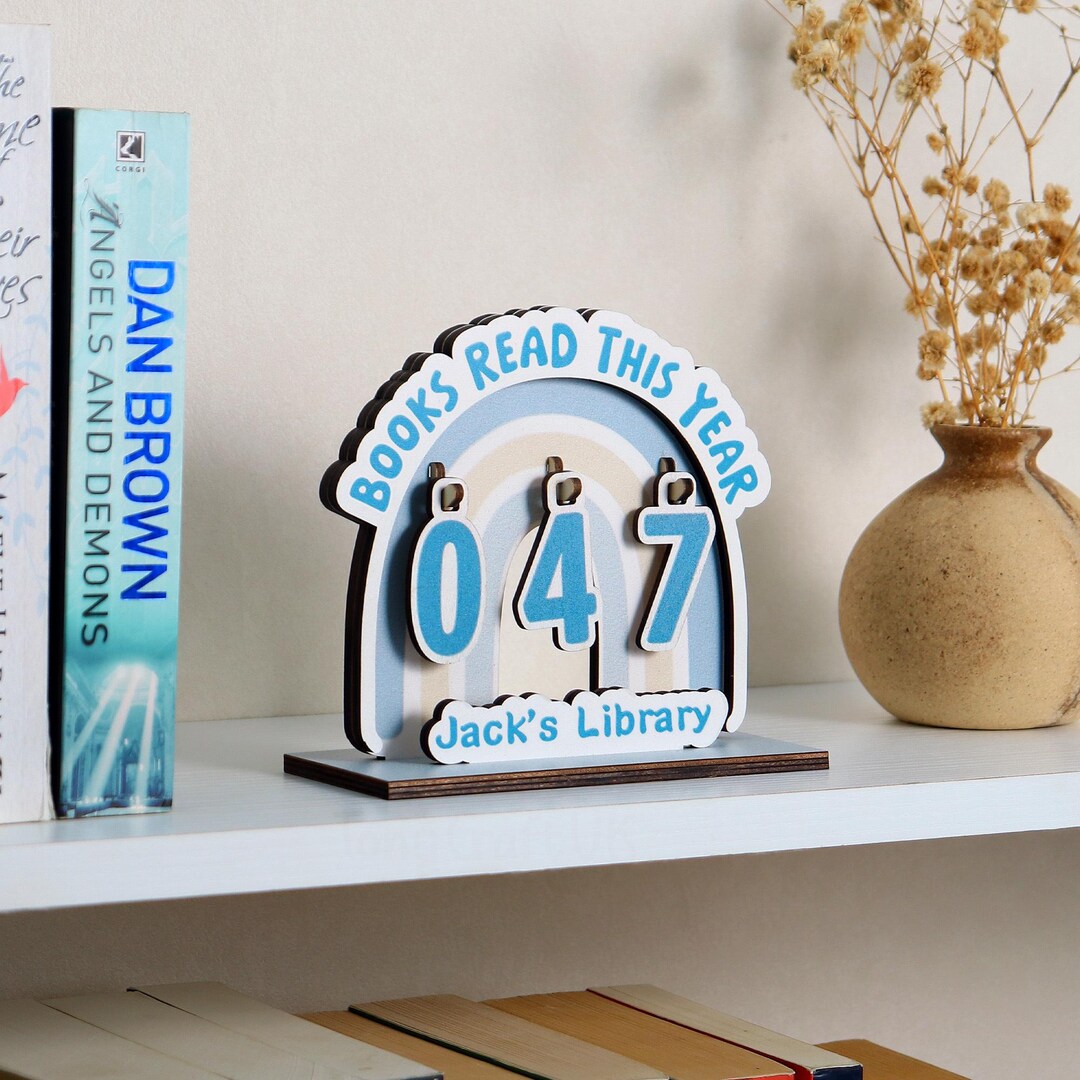 Rainbow Reading Tracker for Kids – Book Count Display Shelf Decor - Etsy