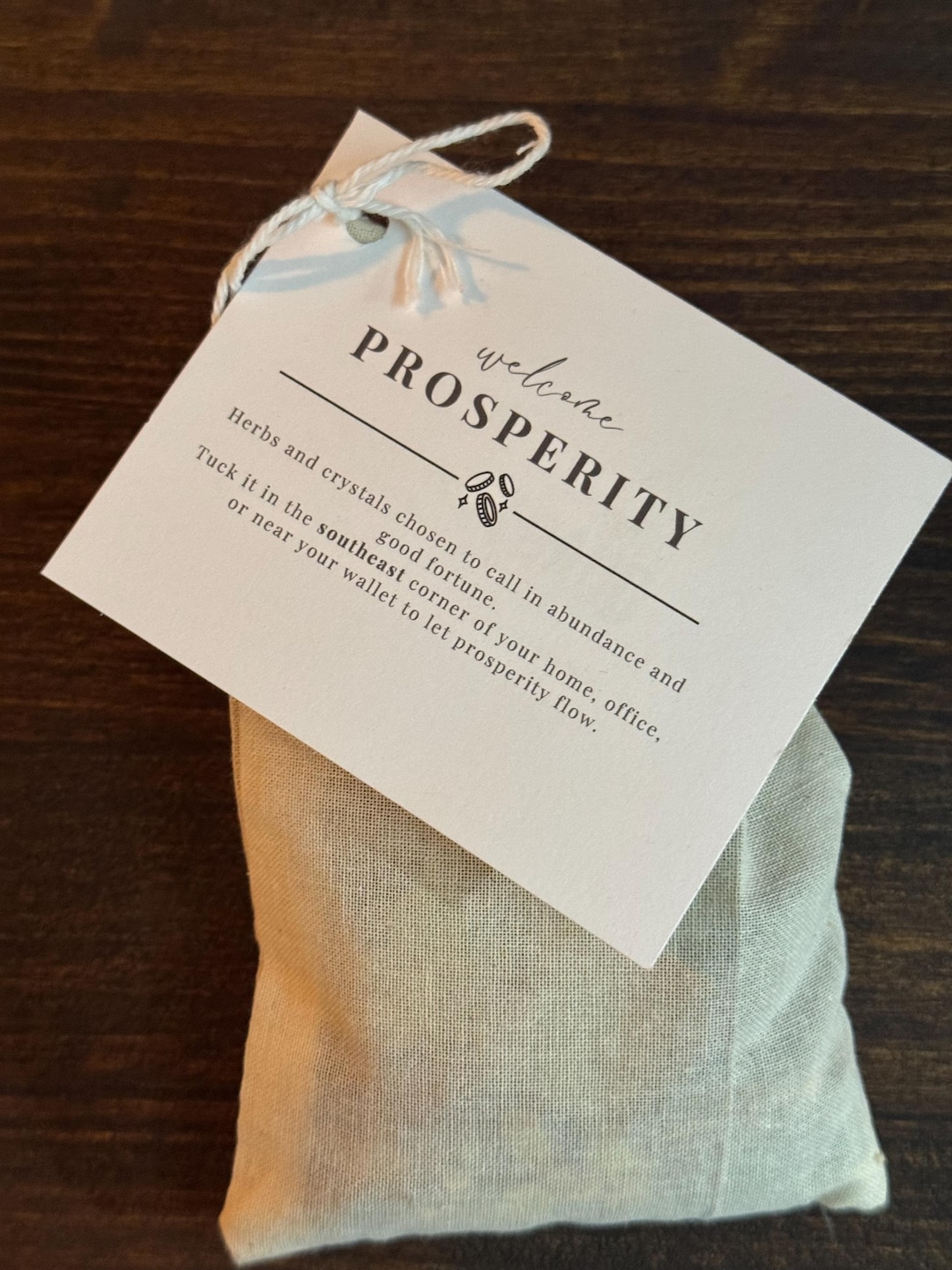 Prosperity Spell Sachet – Herbal Money Charm Bag With Green Aventurine ...