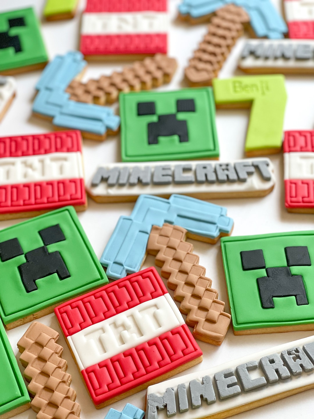 Minecraft Theme Cookies - Etsy Australia