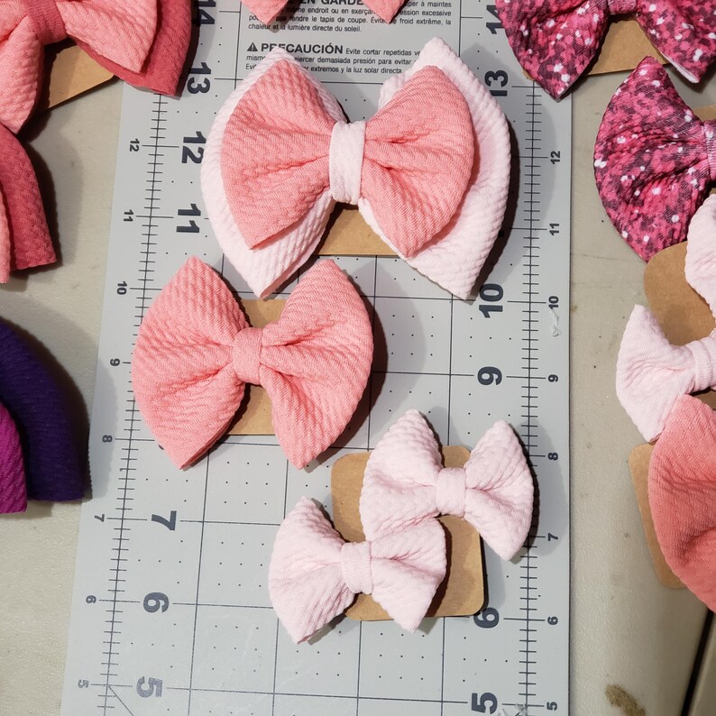 Girls Hair Bows – Handmade Liverpool Fabric Bow on Alligator Clip ...